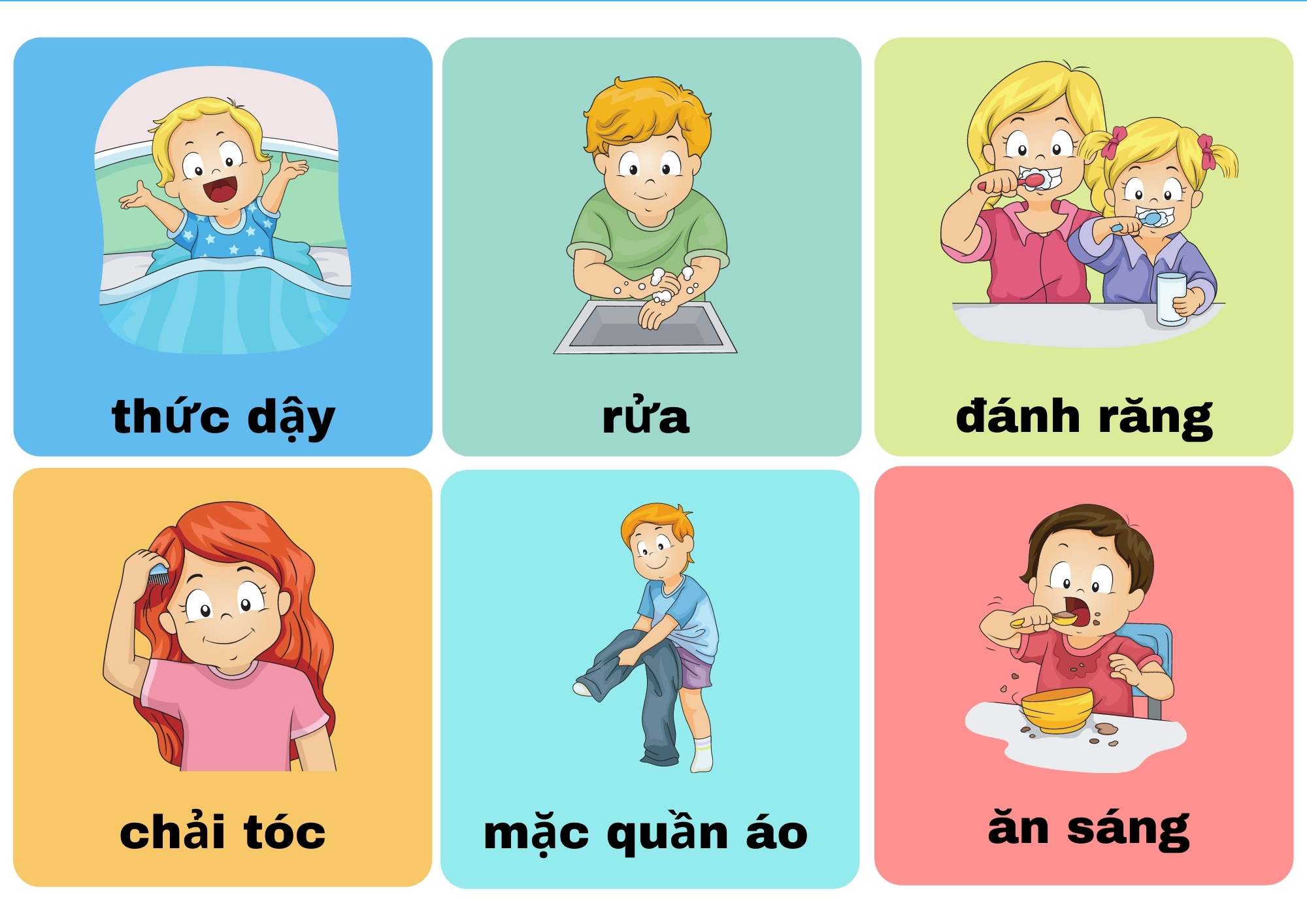 Daily Routine - Ezpzlearn.com